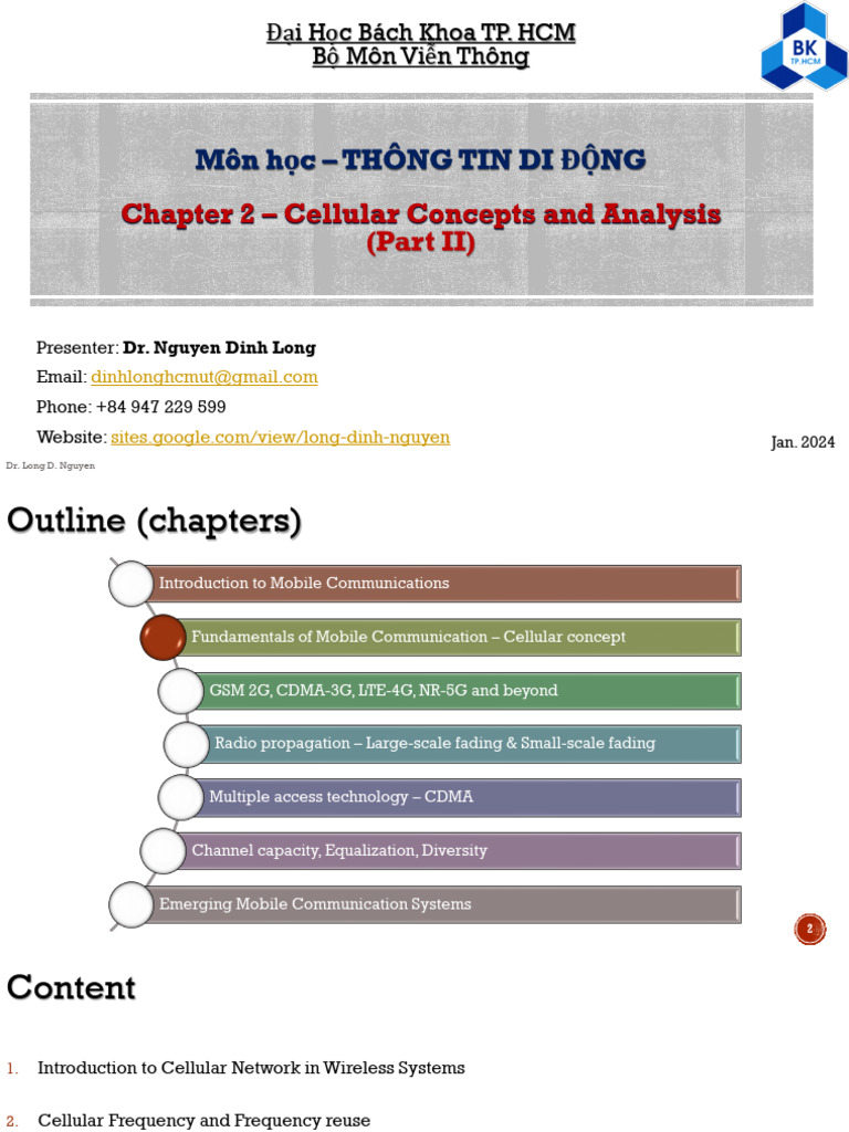 WC02b-Celluar Concept and Analysis (Part 2) | PDF | Cellular Network ...