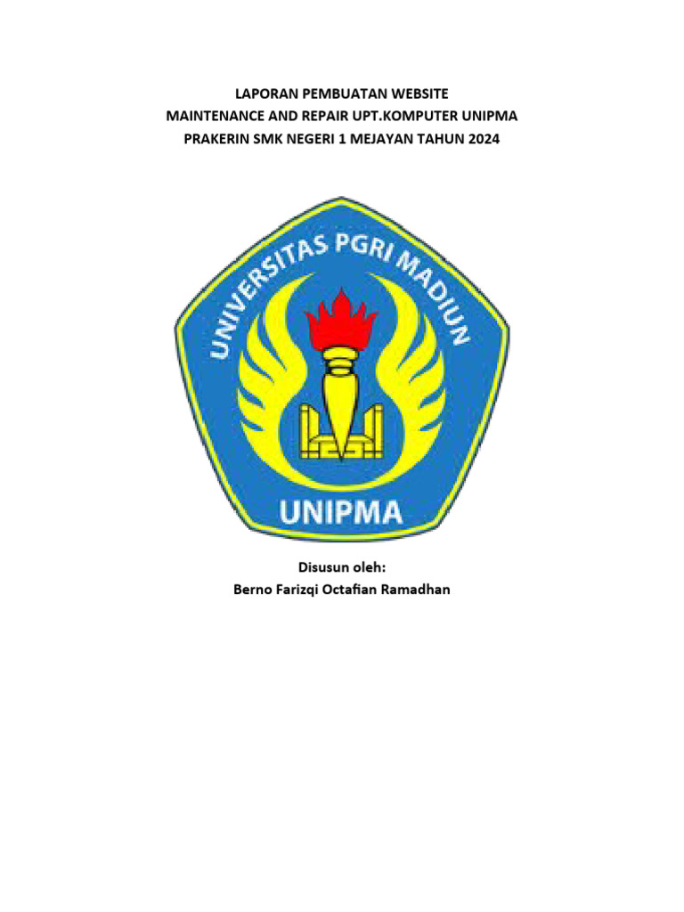 Laporan Pembuatan Website Pdf