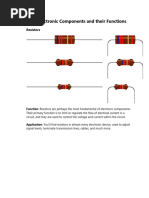 All Electronic Components List and Symbols | PDF | Bipolar Junction ...