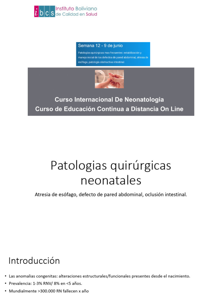 Patolog Quirurgica Neo | PDF | Medicina CLINICA | Enfermedades y trastornos