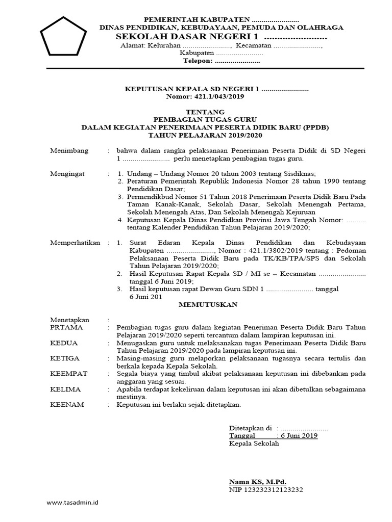 Draf SK PPDB | PDF | Karier & Perkembangan