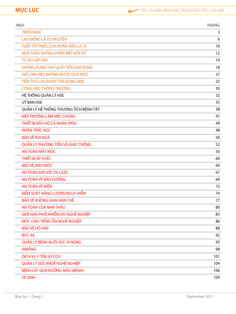 NIKE - Code Leadership Standards-Tiếng Việt 2017-CLS NIke | PDF