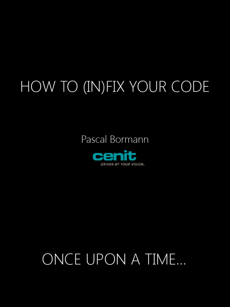 How To Infix Your Code - Pascal Bormann - CppCon 2015 | PDF | Boolean Data Type | C++