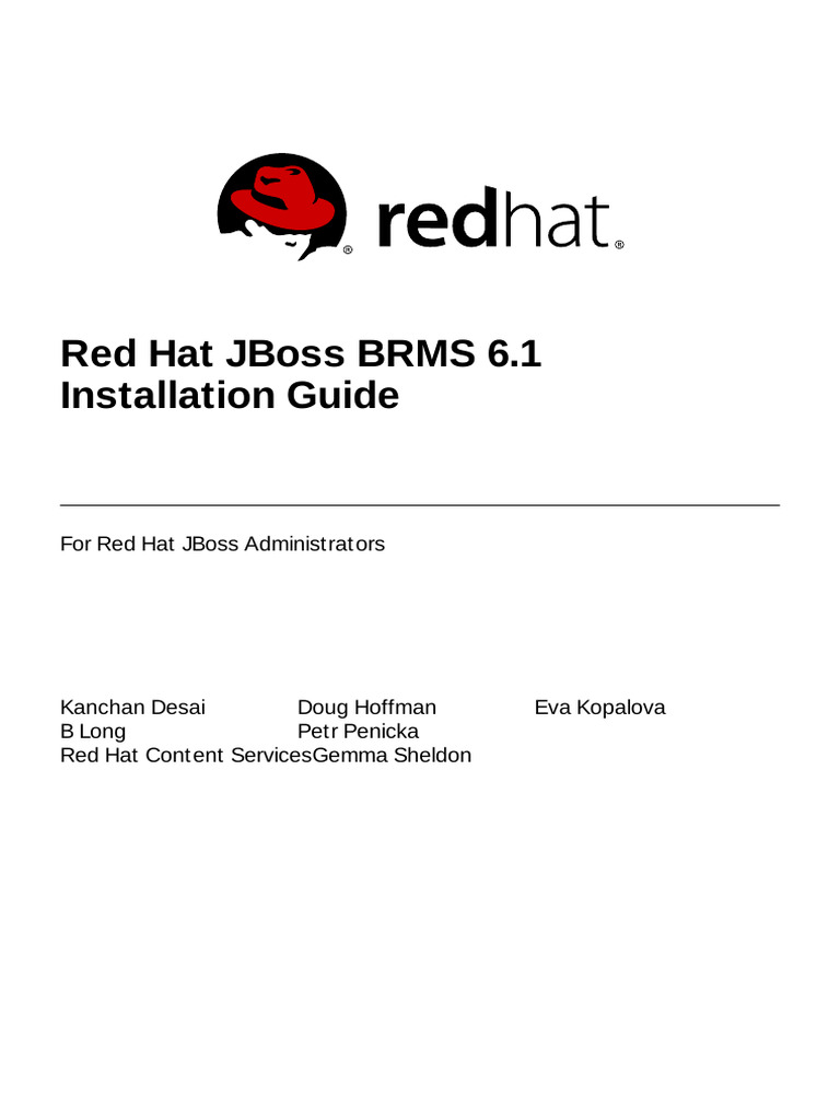 Red Hat JBoss BRMS 6.1 Installation Guide en US | PDF | Command Line Interface | Installation ...
