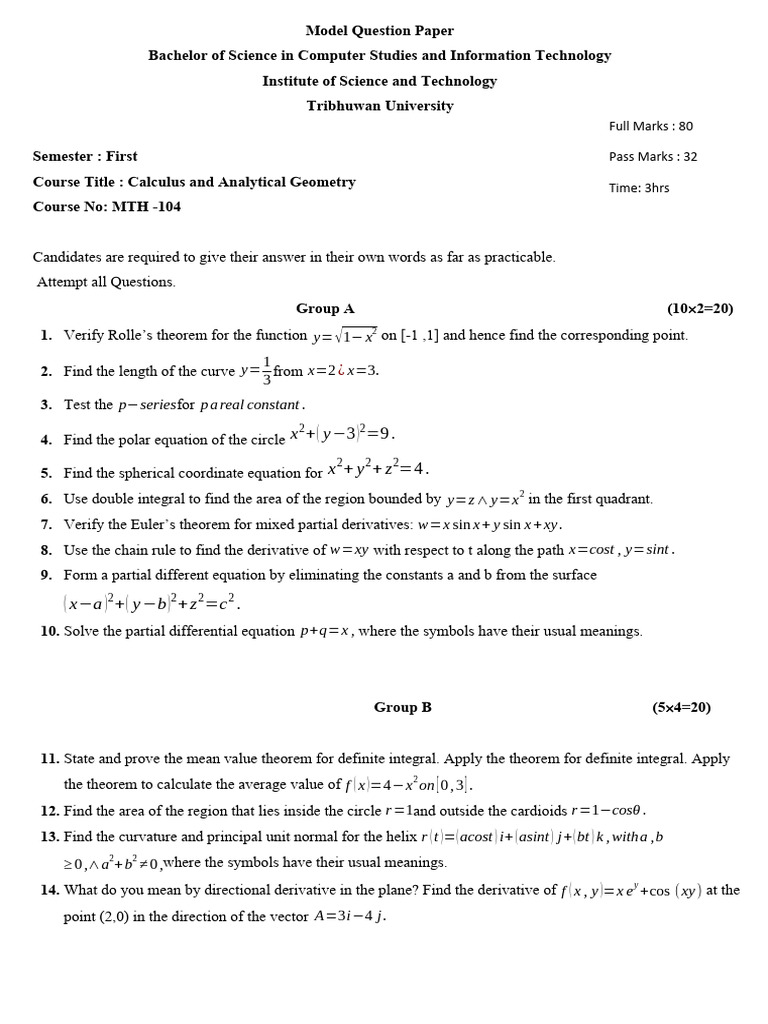 04 Calculus and Analytical Geometry | PDF | Analytic Geometry | Equations