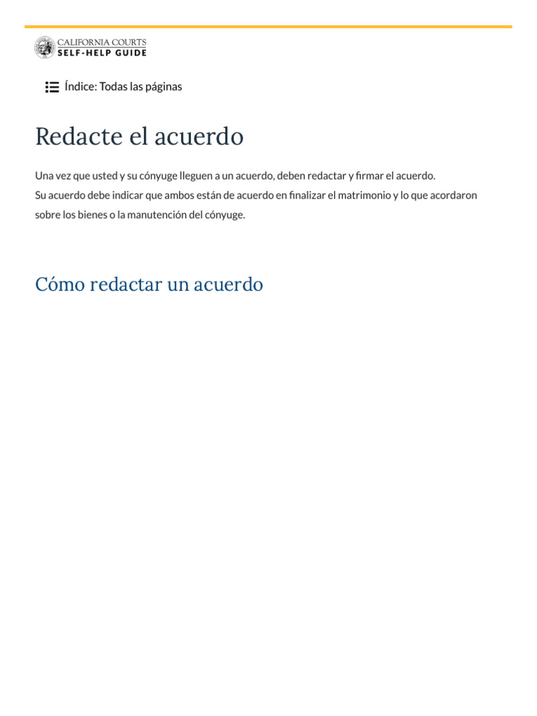 Cómo redactar un acuerdo de divorcio | PDF | Ciencias sociales | Derecho