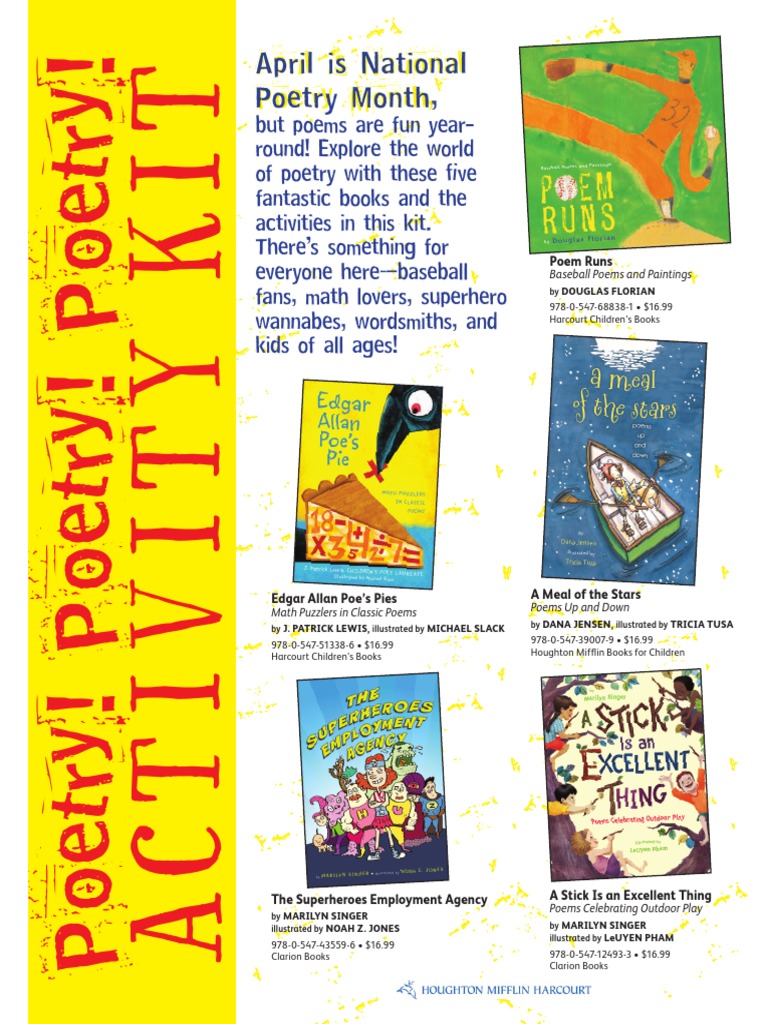 National Poetry Month Activity Kit | PDF | The Raven | Poetry