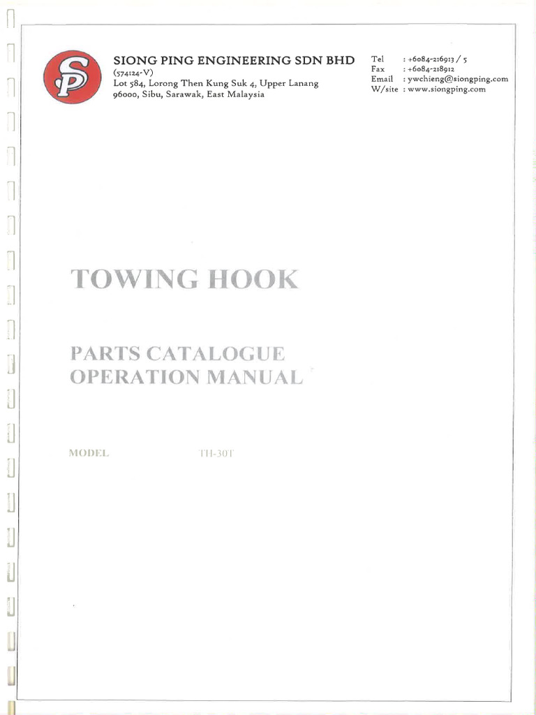 Towing Hook | PDF
