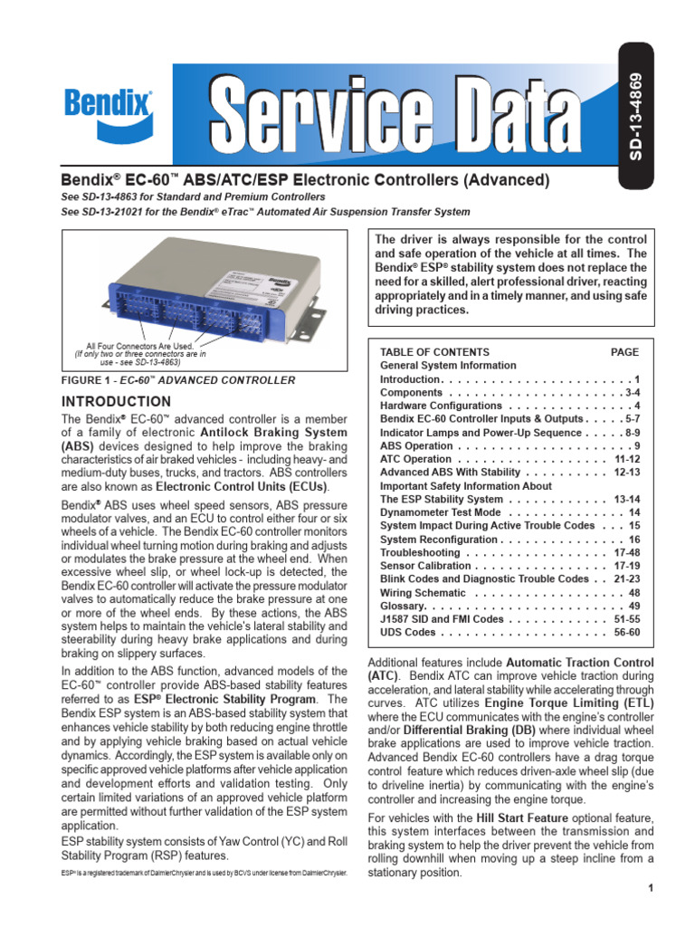 Bendix® EC‑80™ ABS/ATC Electronic Controllers | PDF | Anti Lock Braking ...