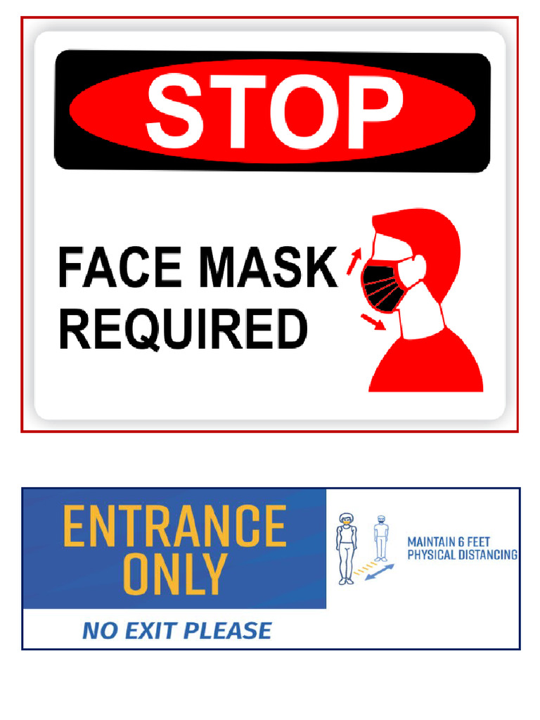 Covid Signages Room | PDF