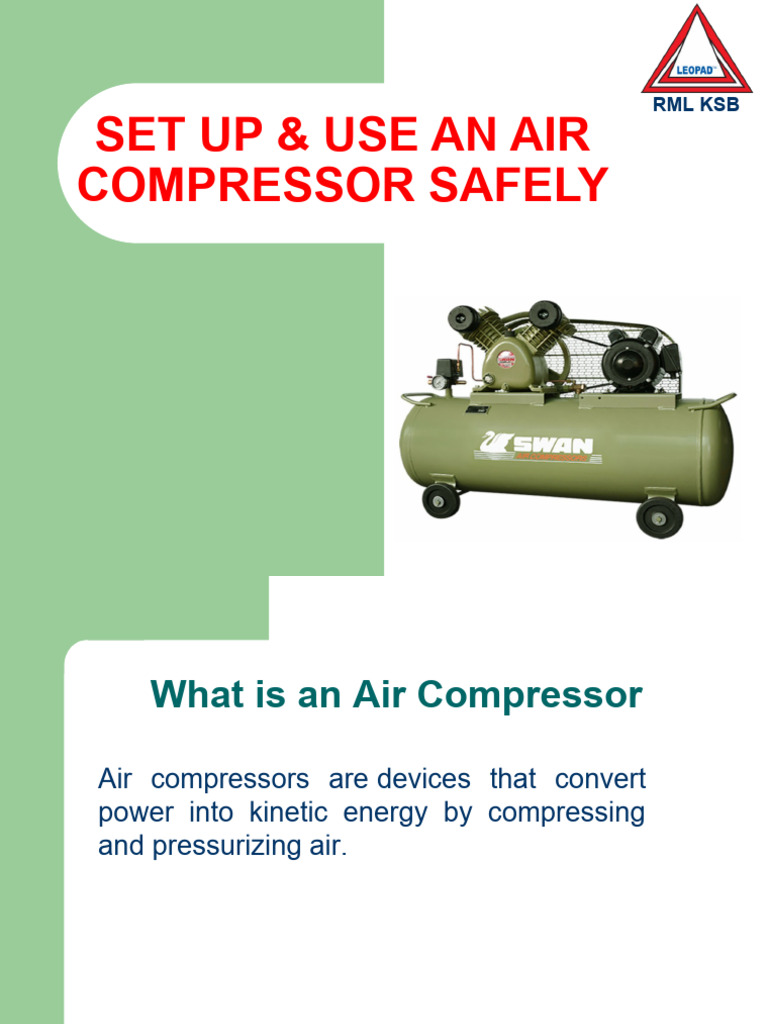 How To Use Air Compressor Safely | PDF | Mechanical Engineering | Equipment
