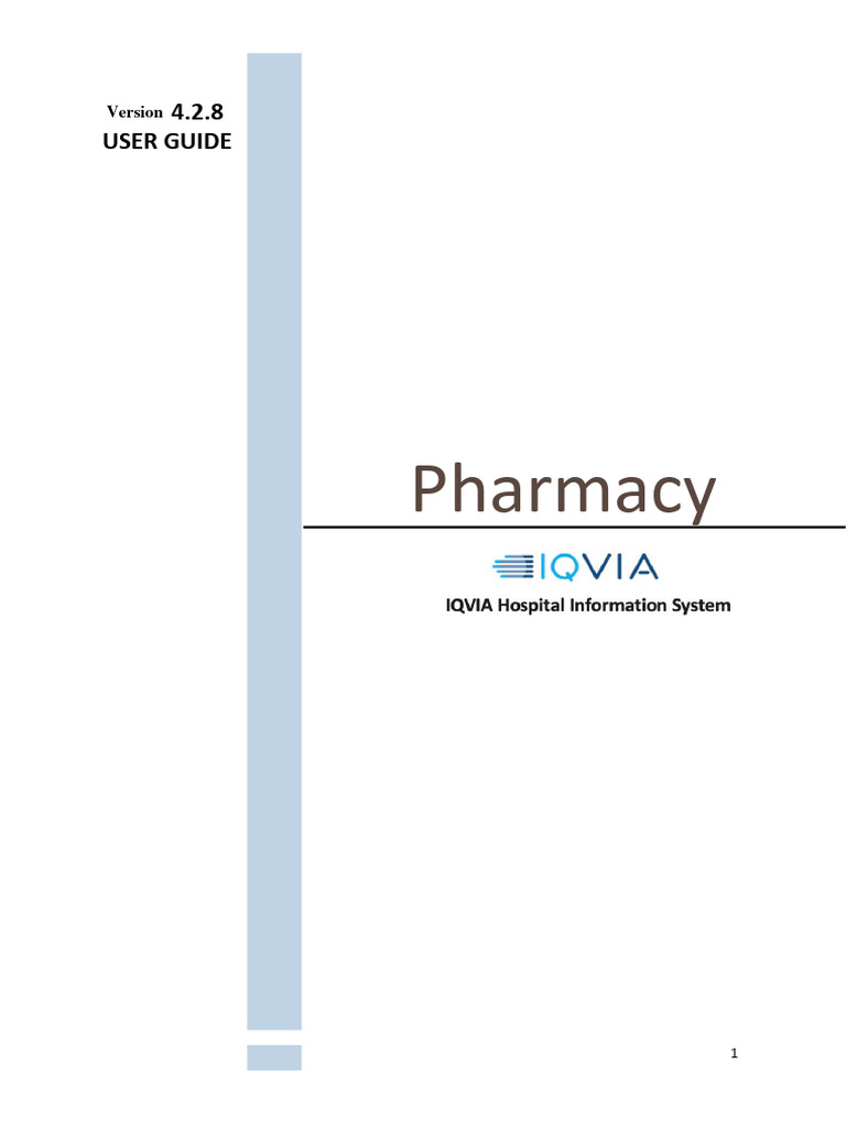 Pharmacy Module User Guide 4.2.8 | PDF | Over The Counter Drug ...