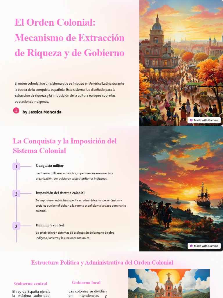 El Orden Colonial Mecanismo de Extraccion de Riqueza y de Gobierno ...