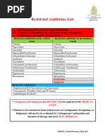 Restricted Antimicrobial Order Form | PDF | Self-Improvement