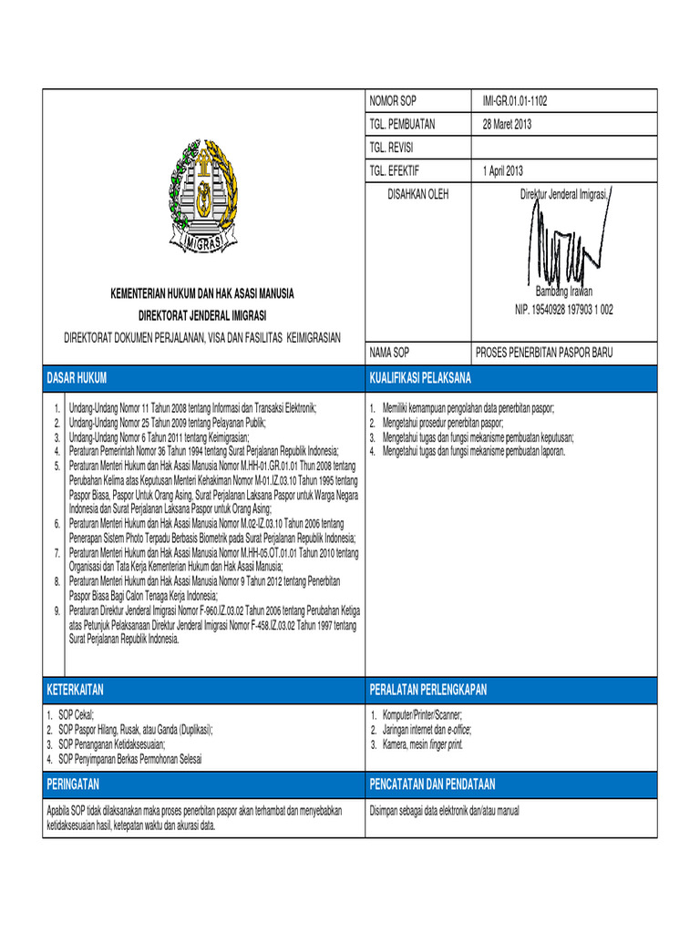 2 Dokumen SOP Pusat Unit Eselon I wbk202442662 | PDF