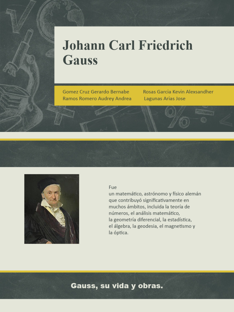 Johann Carl Friedrich Gauss Expo | PDF | Óptica | Geometría