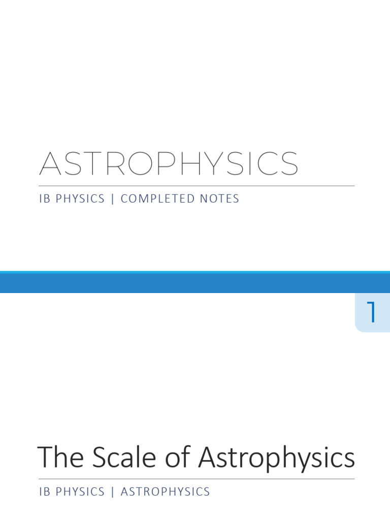 Astrophysics Completed Notes | PDF | Stars | Redshift