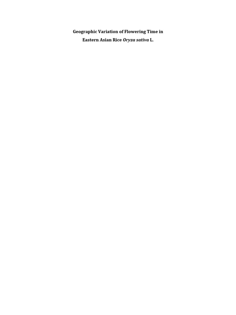 Draft 2 | PDF | Rice | Biology