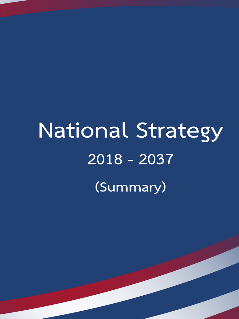 Thailand National Strategy 2018-2037 Overview | PDF | Sustainability ...
