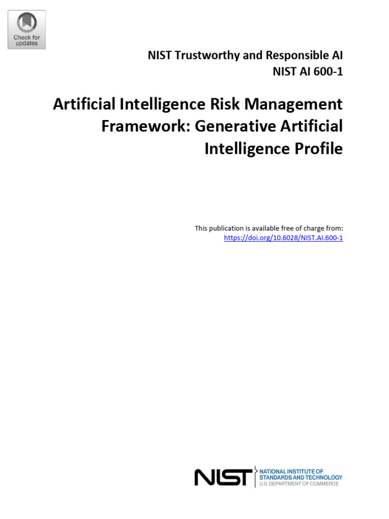 Artificial Intelligence Risk Management Framework: Generative ...
