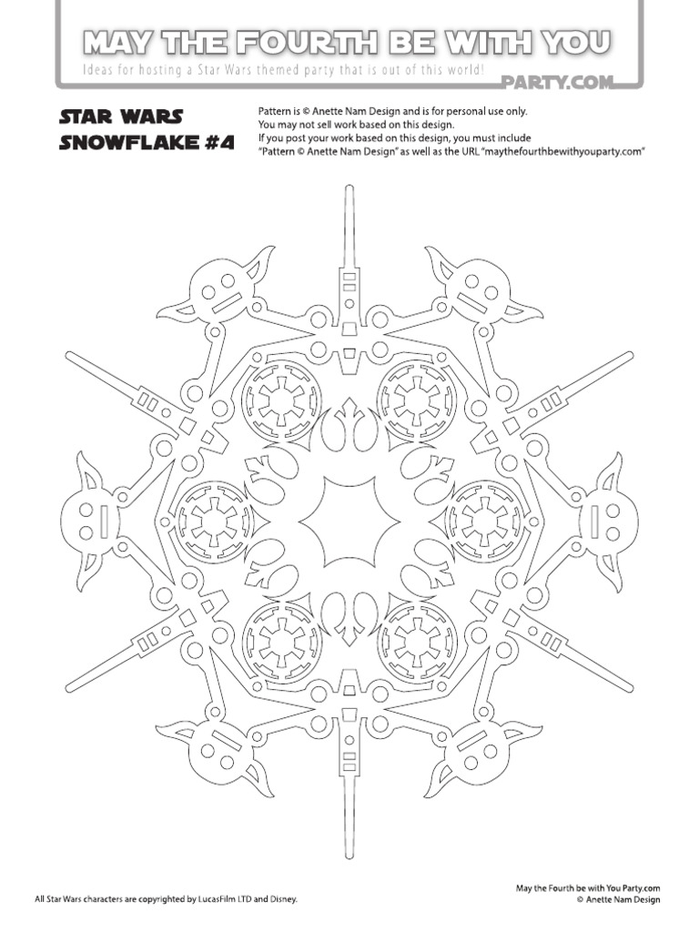 Star Wars Snowflake Pattern 4 | PDF
