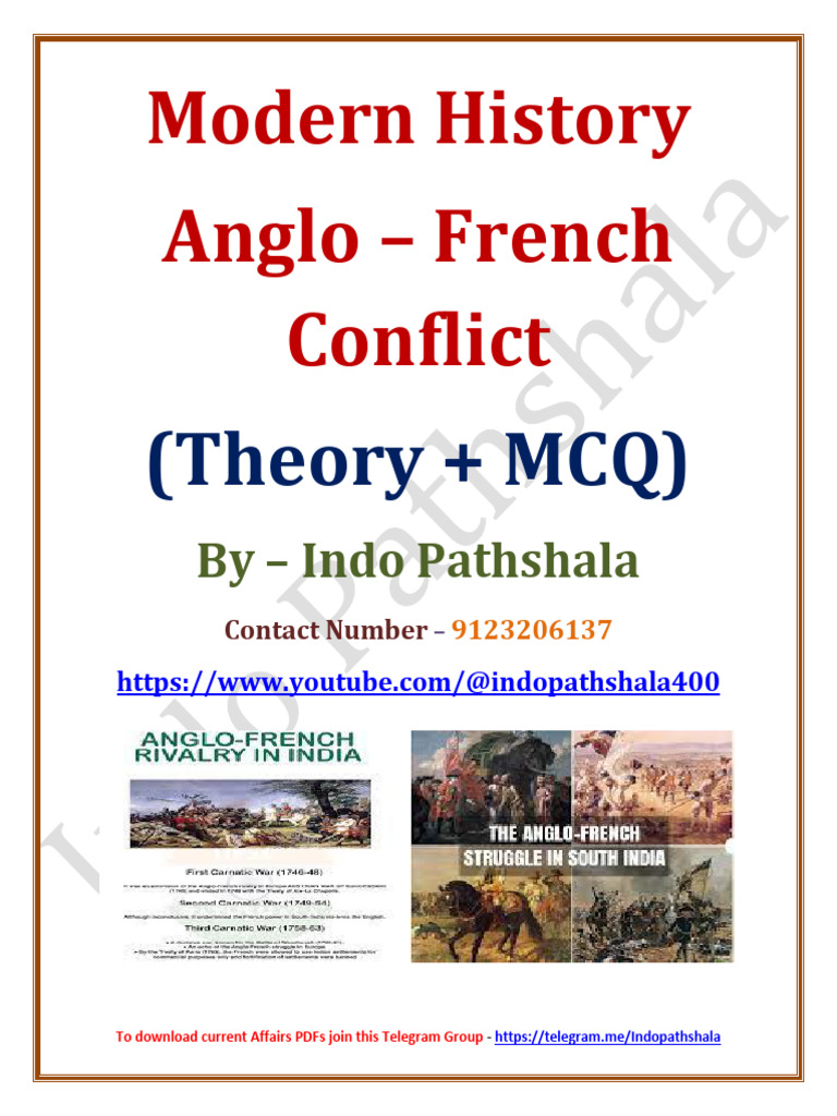 Anglo French Conflict Colour | PDF | Conflicts