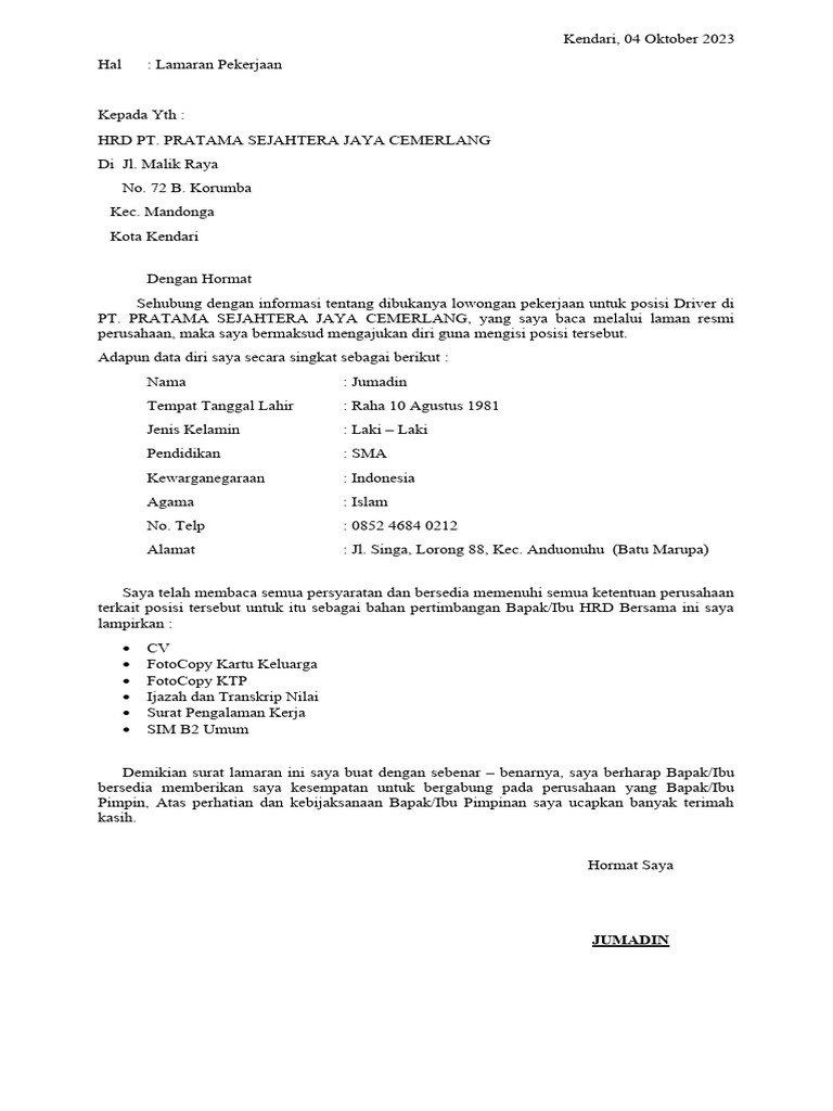 JUMADIN | PDF | Karier & Perkembangan | Bisnis