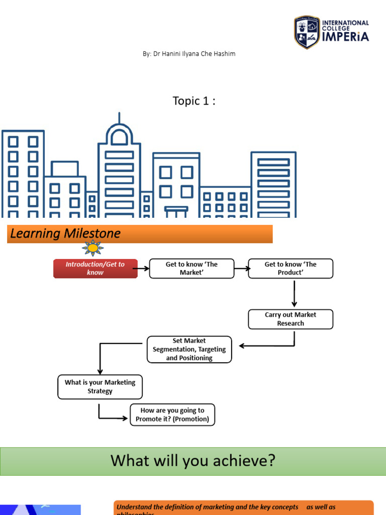 TOPIC1-INTRODUCTIONTOMARKETING | PDF | Marketing | Sales