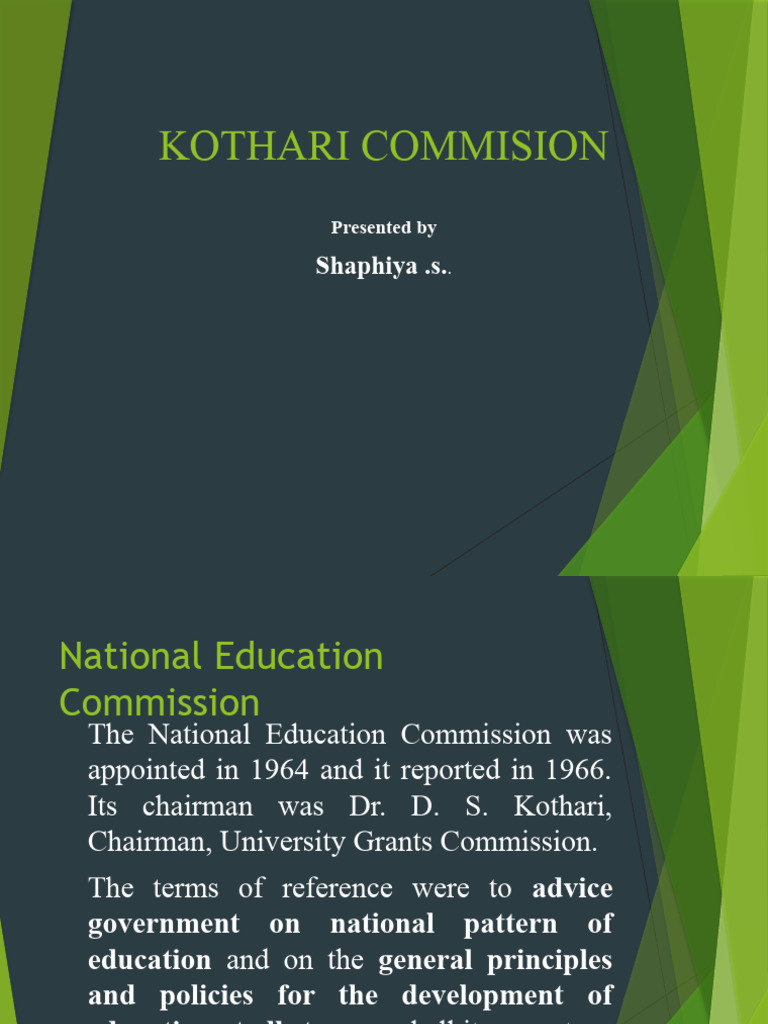 Kothari Commission | PDF