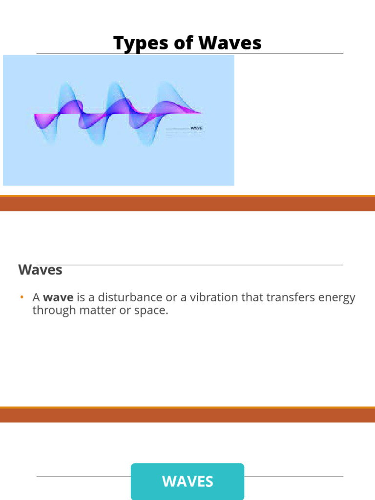 Types of Waves | PDF | Waves | Electromagnetic Radiation