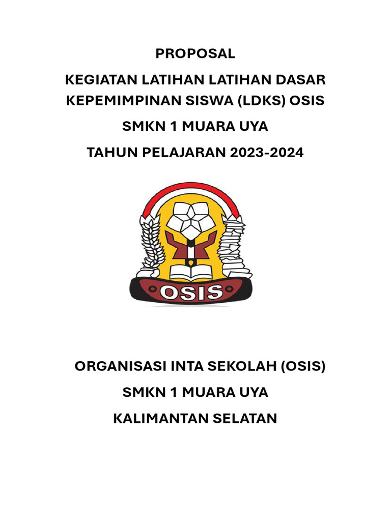Proposal Ldks OSIS Skansaraya | PDF | Perjalanan