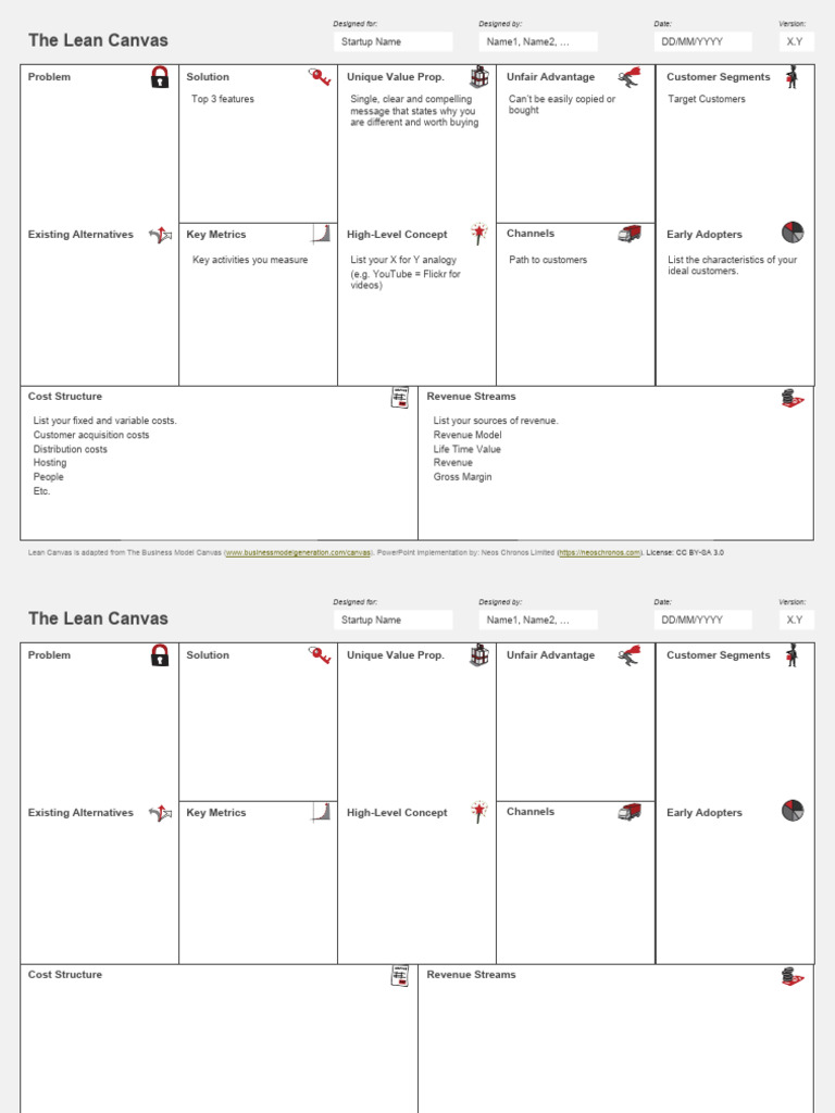Lean Canvas | PDF | Lean Startup | Business