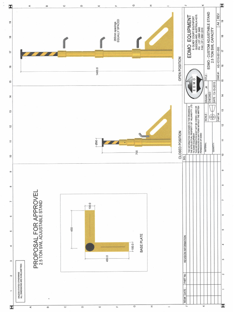 EDMO - Safety Stand Design | PDF
