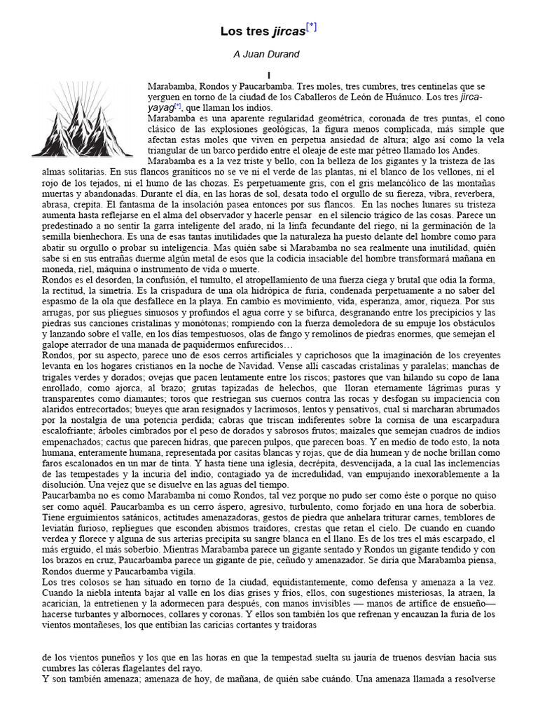 Lectura Las Tres Jircas | PDF | Historia