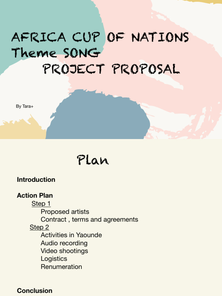 Africa Cup of Nations Theme Song Proposal | PDF