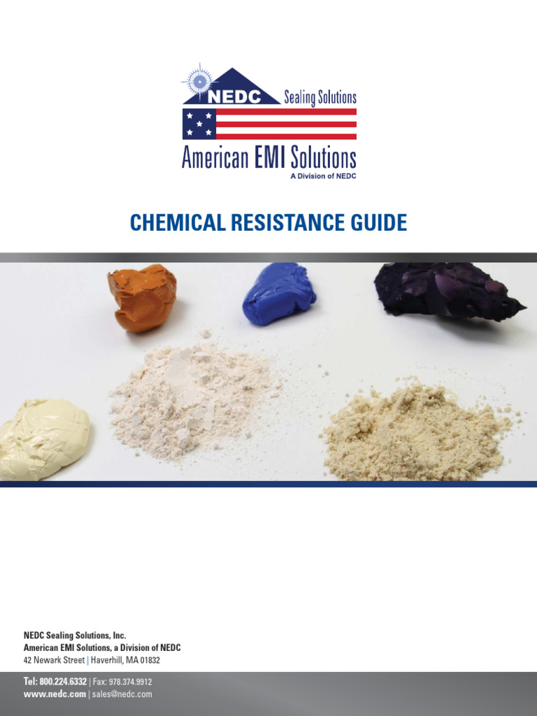 NEDC ChemicalChart Rev2 | PDF | Ester | Chlorine