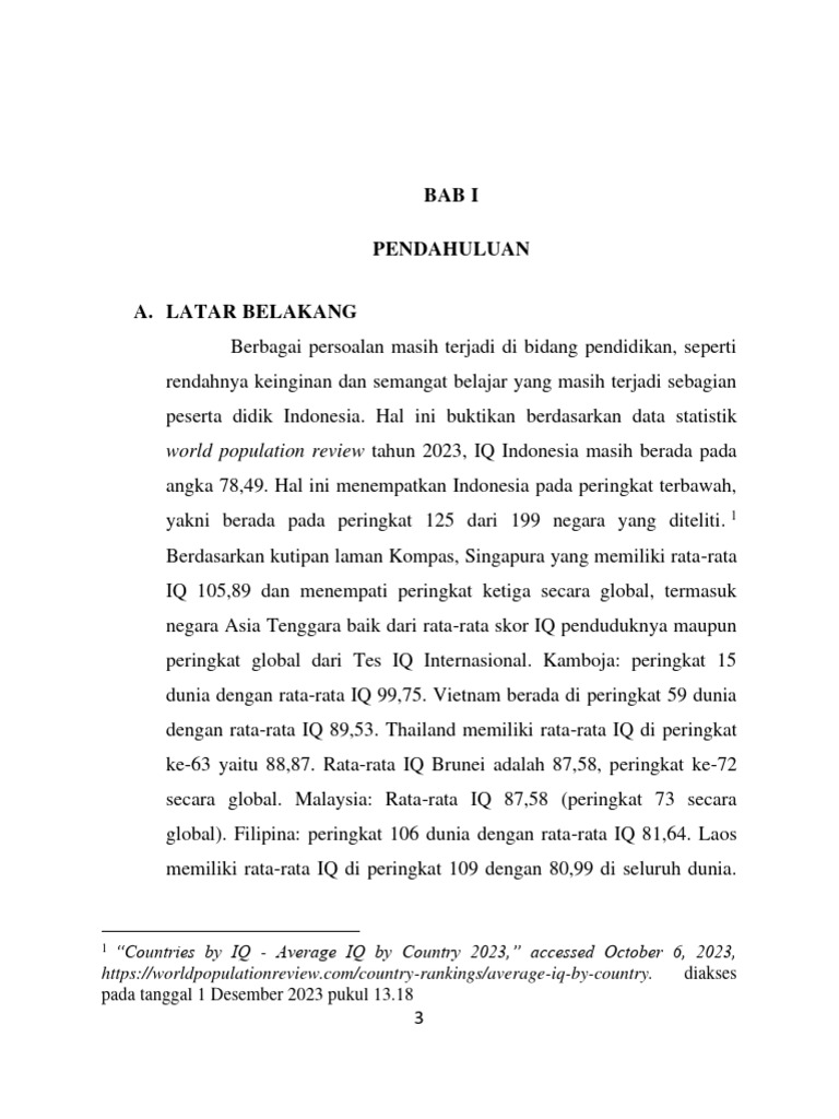 Muhammad Riyas Amir - BAB - I | PDF