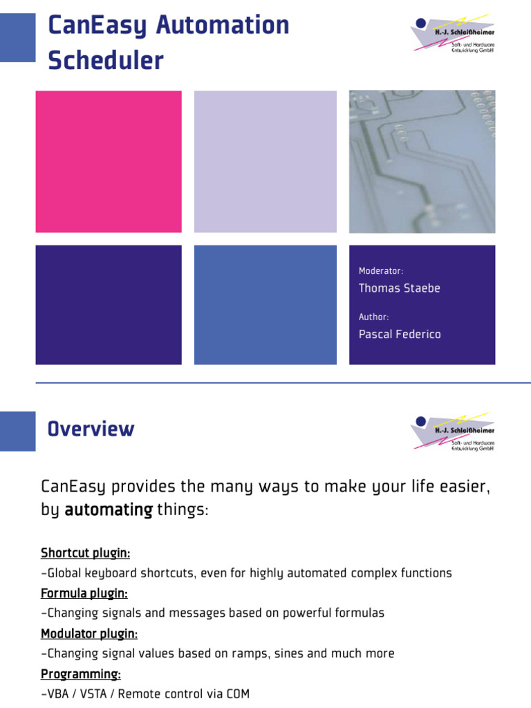 20 Caneasy Automation Scheduler Pdf Parameter Computer Programming Command Line Interface