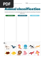 Sorting Animals by Land Air and Sea Worksheet | PDF