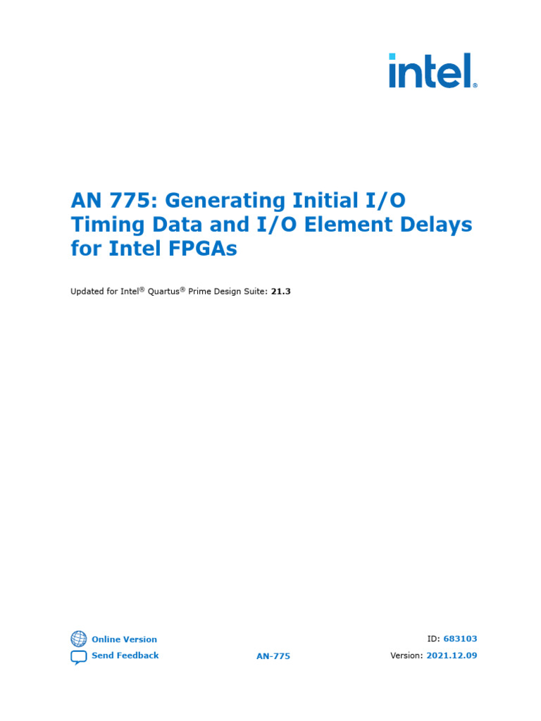 An775 683103 709258 | PDF | Field Programmable Gate Array | Input/Output