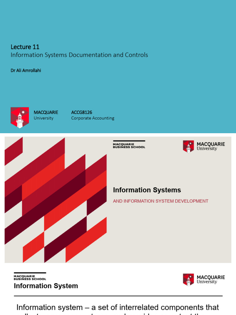 Topic 11 Information Systems Documentation and Controls | PDF ...