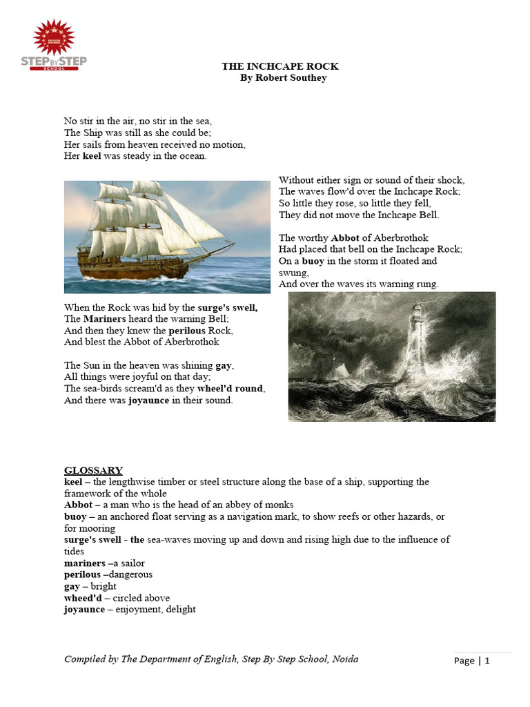 Inchcape Rock Handout | PDF | Noun | Poetry