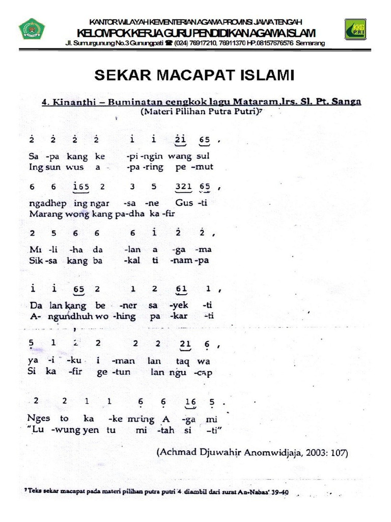 Macapat Mapsi | PDF