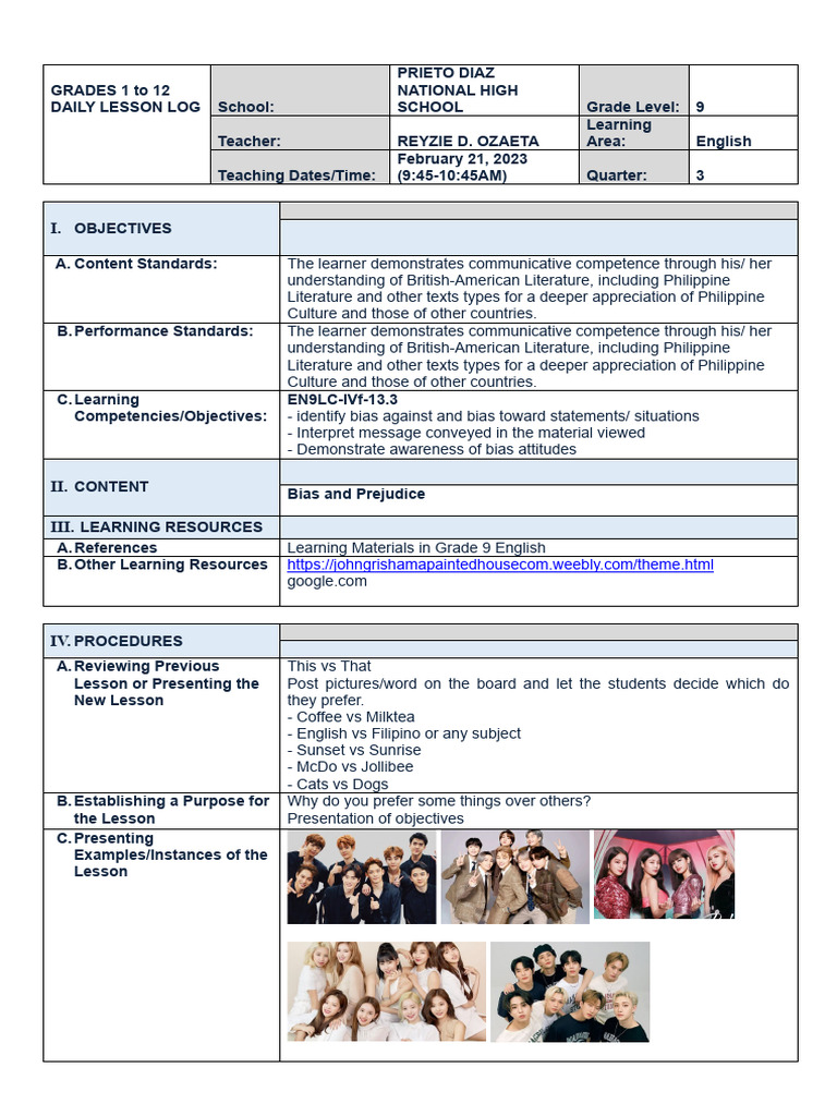 Cot1 2023 | PDF | Bias | Learning