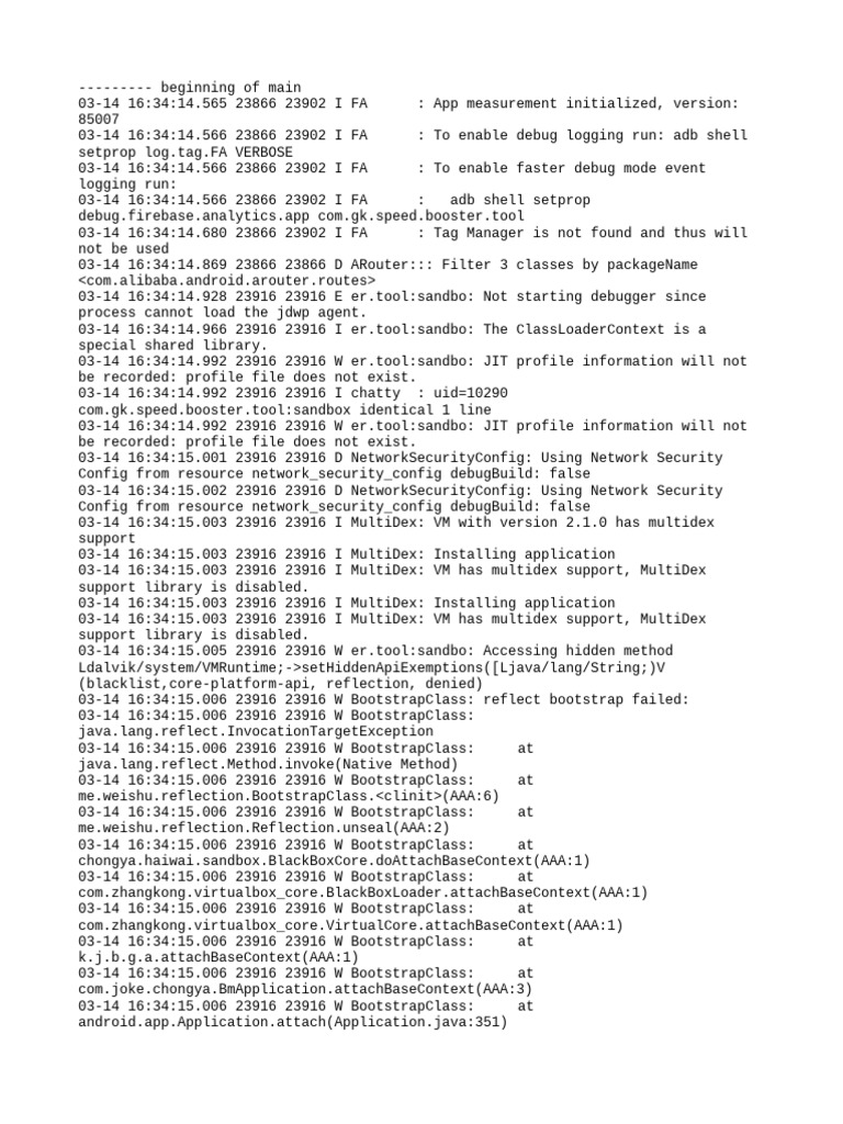 Com - Gk.speed - Booster.tool Logcat | PDF | Text File | Java (Programming Language)