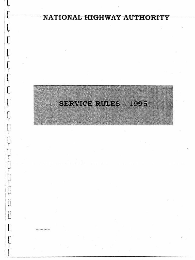 Services Rules 1995 | PDF