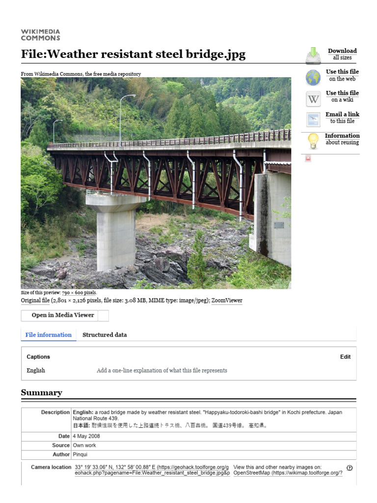 File - Weather Resistant Steel Bridge - JPG - Wikimedia Commons | PDF ...