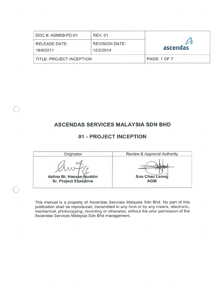SOP1 Project Inception | PDF