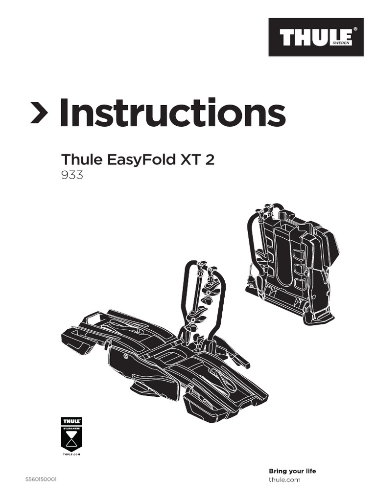 Thule EasyFold XT 2 933100 933101 933300 0620 | PDF