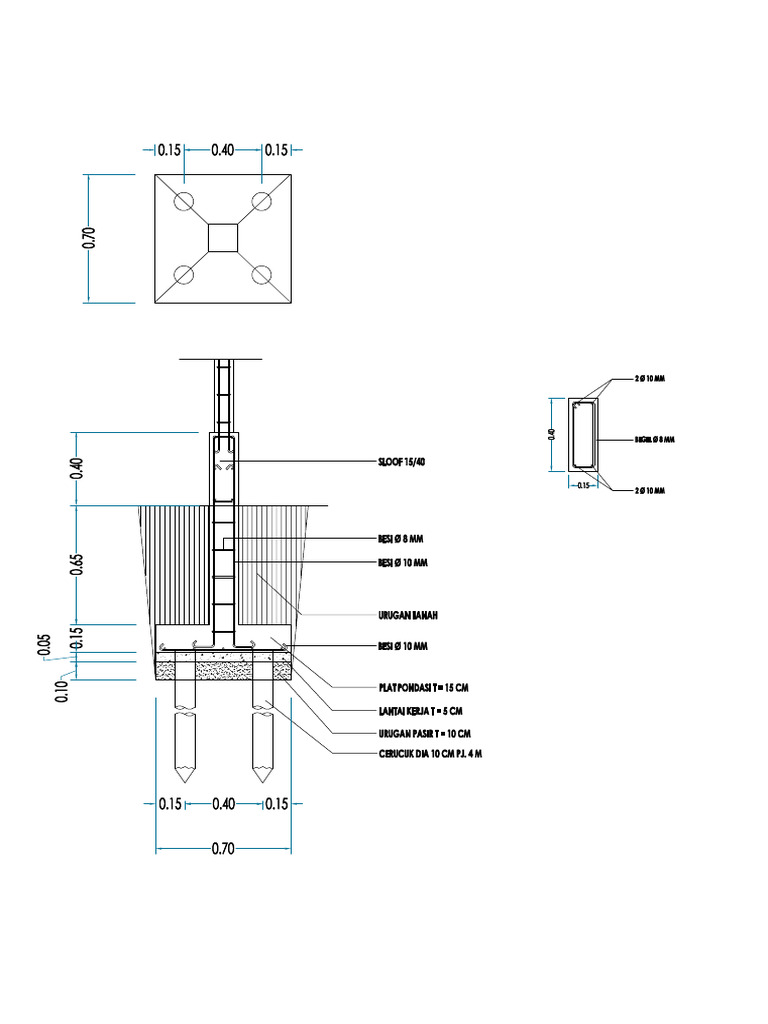 Detail Pondasi | PDF